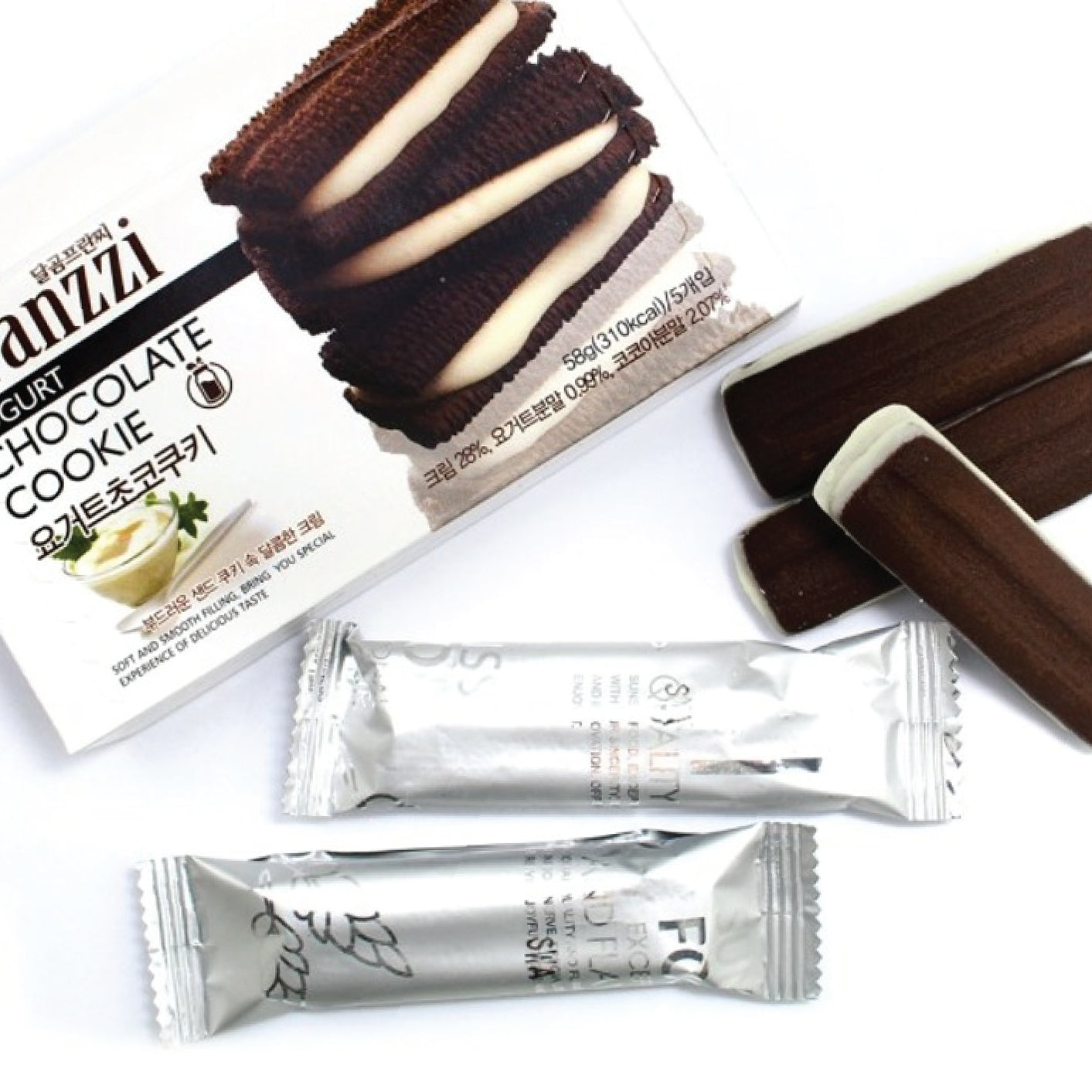 Franzzi Yogurt Chocolate Cookie 58g – Soft & Creamy Korean Snack ...