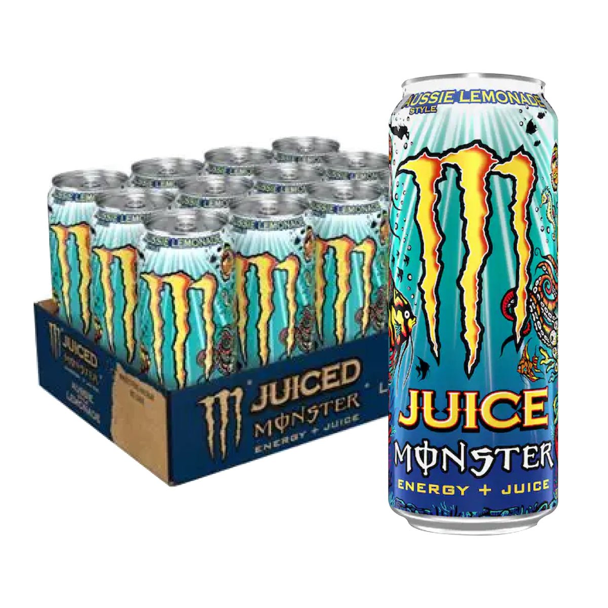 Monster Energy Monster Energy Aussie Style Lemonade - 500ml x 12 Cans ...